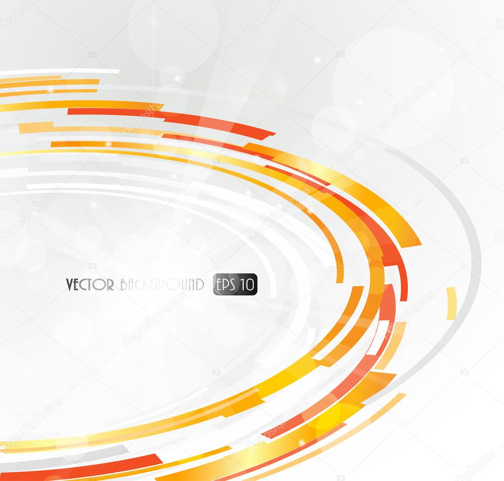 Abstract futuristic orange 3D circle. — Stock Vector © kormi #71666523