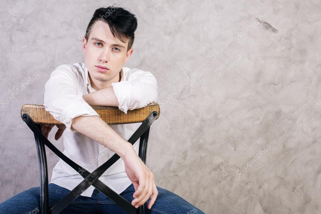 Sitting On Chair Backwards