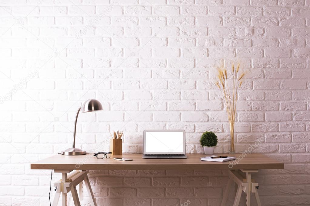 Designer desktop frontview Stock Photo by ©peshkova 113888228