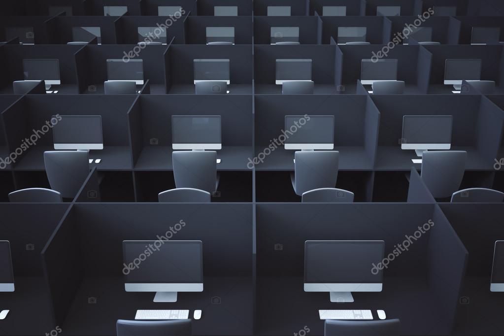 Oficina oscura de coworking — Foto de stock © peshkova #114791214