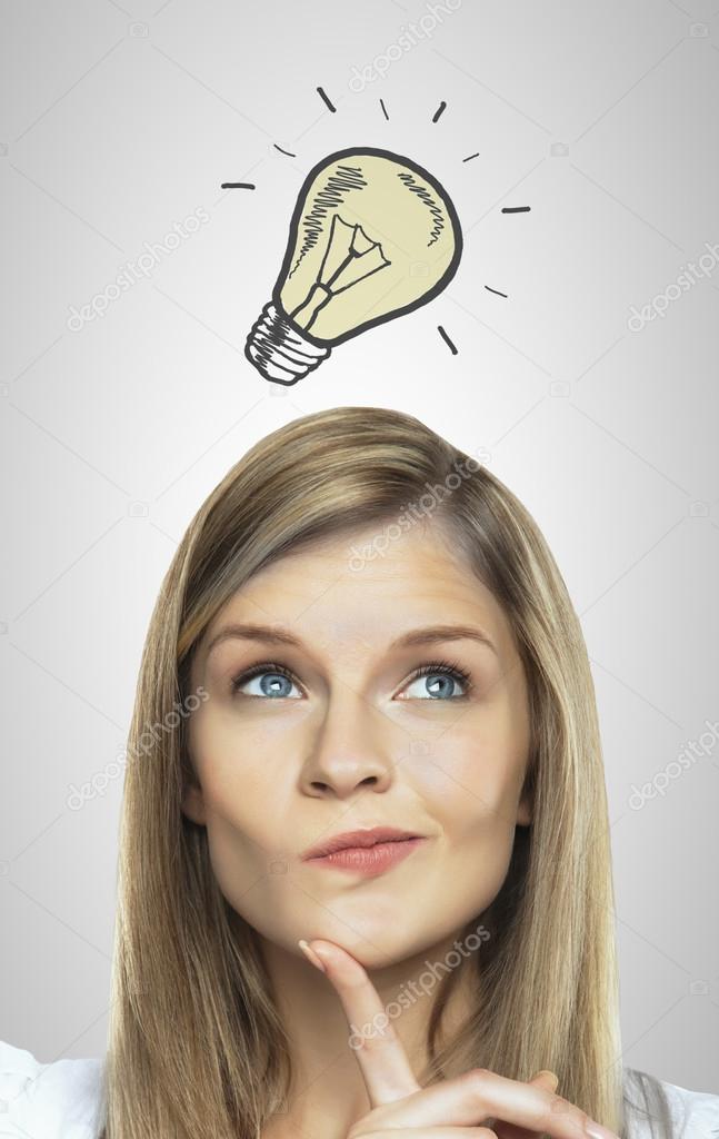 Lightbulb Idea Over Head