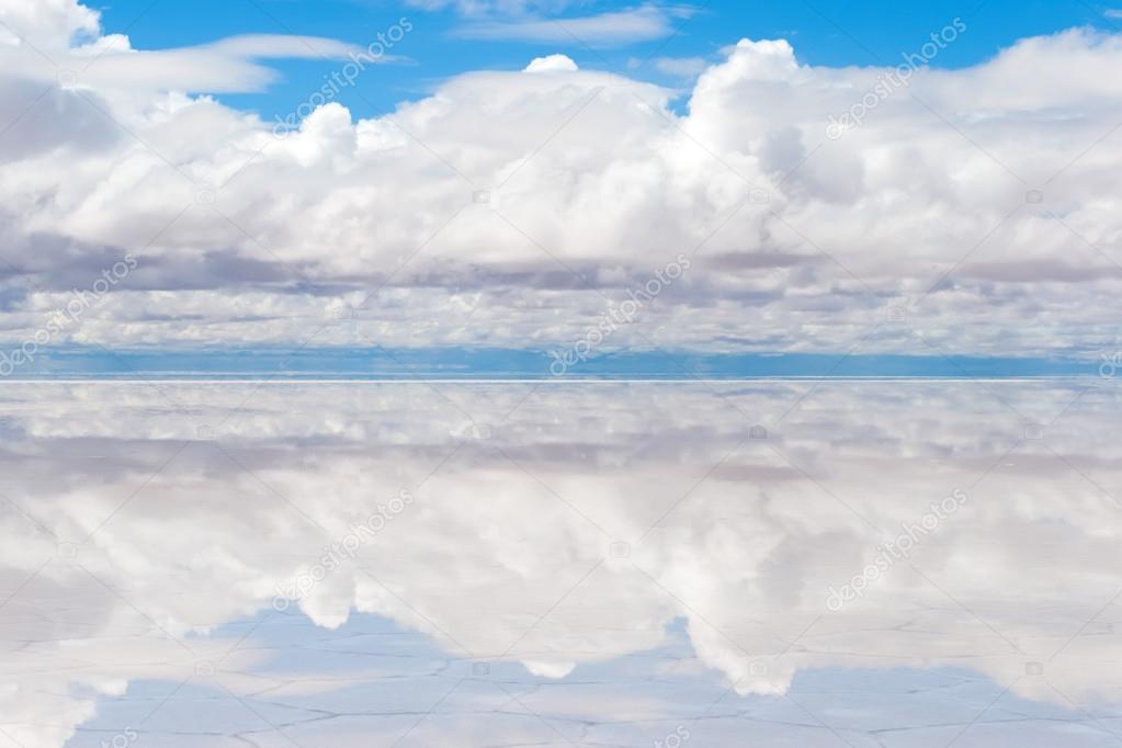Lake Salar de Uyuni with thin layer of water Stock Photo by ©dmitriy ...
