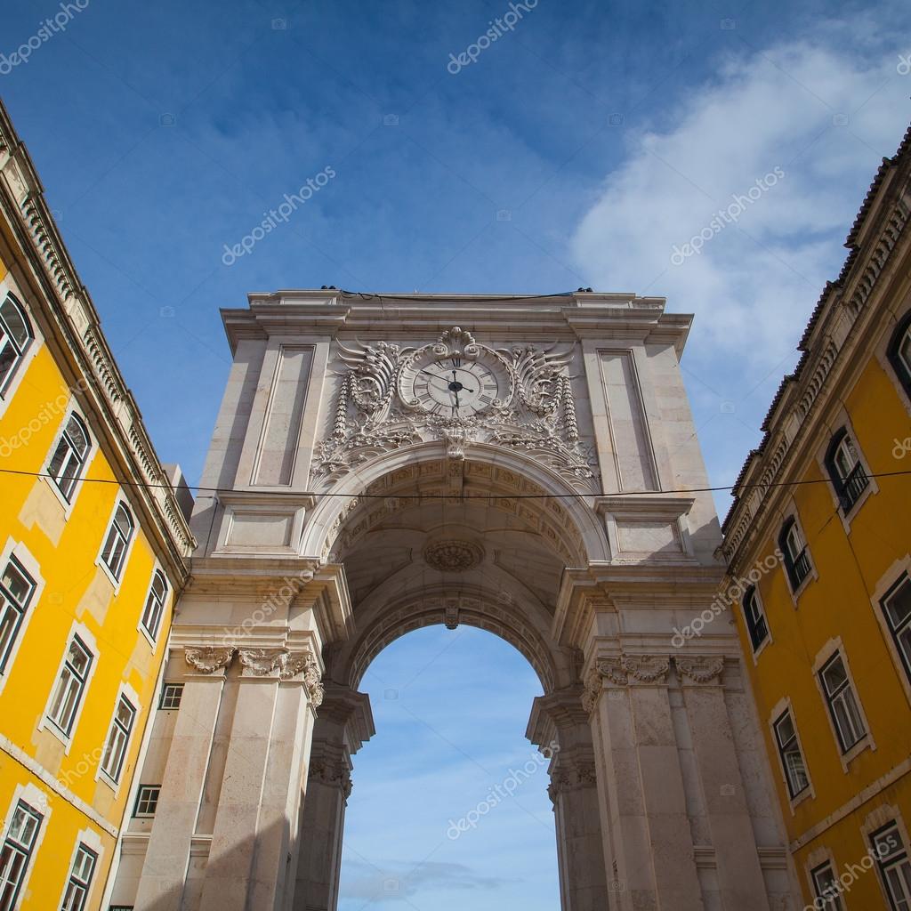 The Rua Augusta Arch in Lisbon. Stock Photo by ©CaptureLight 54003885