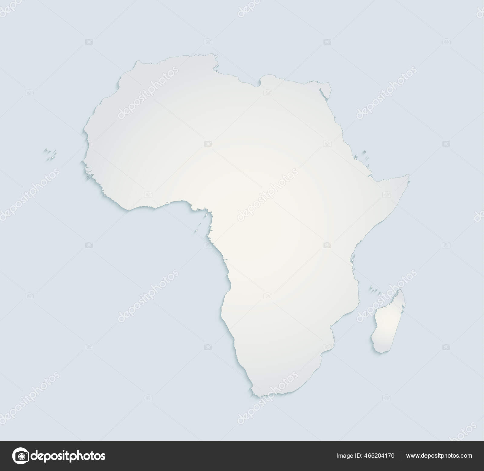 Africa Continents Map Blue White Paper Blank — Stock Photo © Mondi.h ...