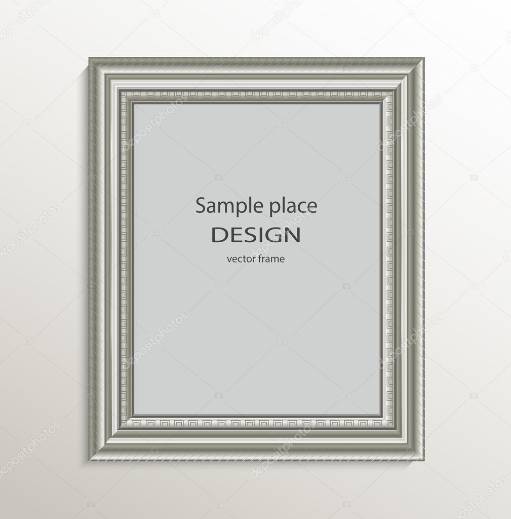 Frame image card paper 3D natural vertical vector Stock Vector Image by ...