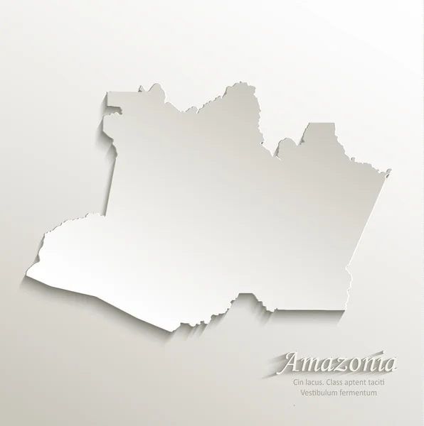 Mapa do amazonas Imagens de Stock de Arte Vetorial | Depositphotos