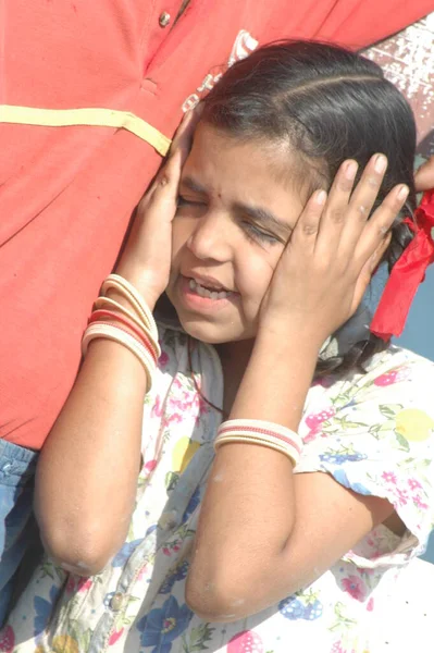 Indian Poor Children Crying