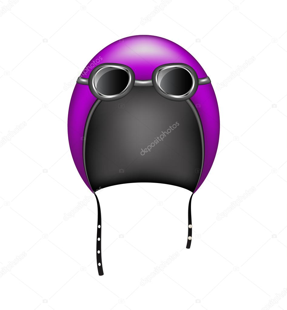 Retro motorcycle helmet and goggles Stock Vector Image by ©Jirkapravda ...