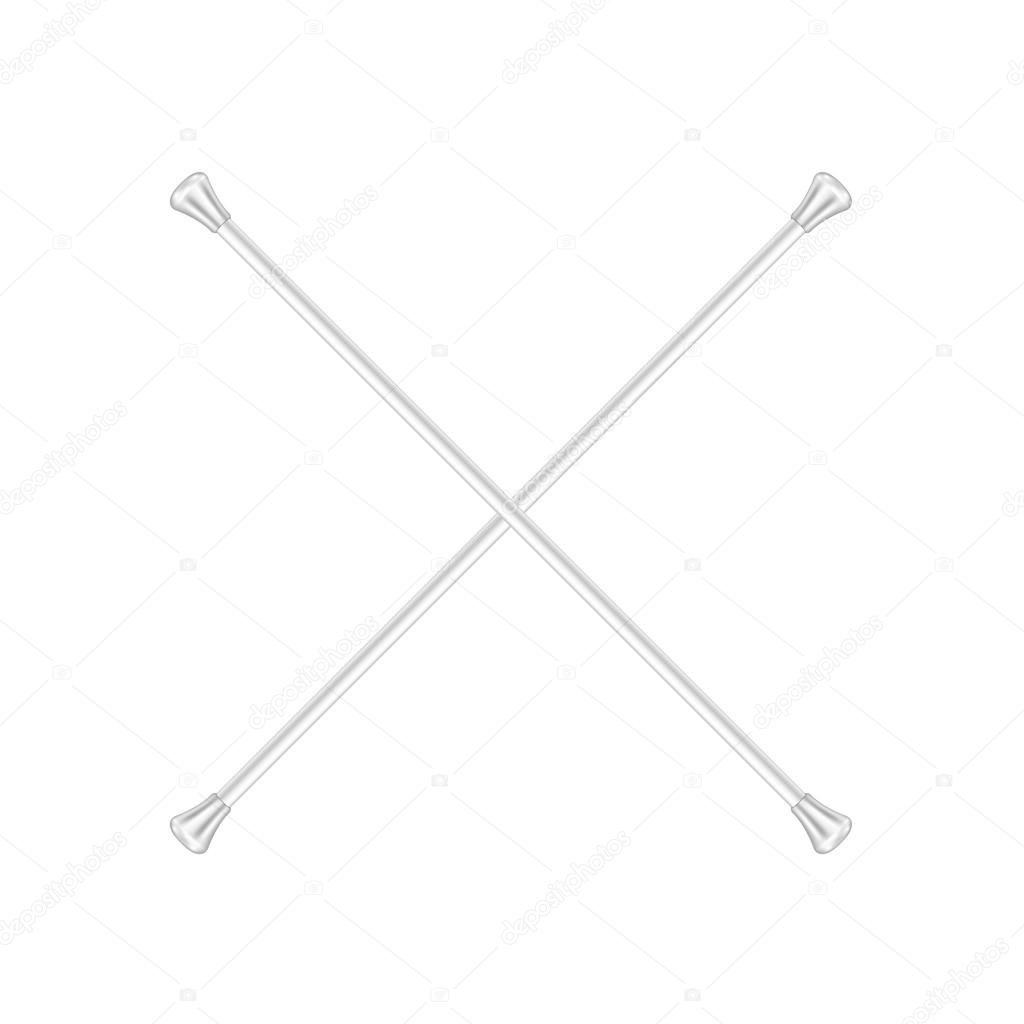 Crossed Twirling Batons