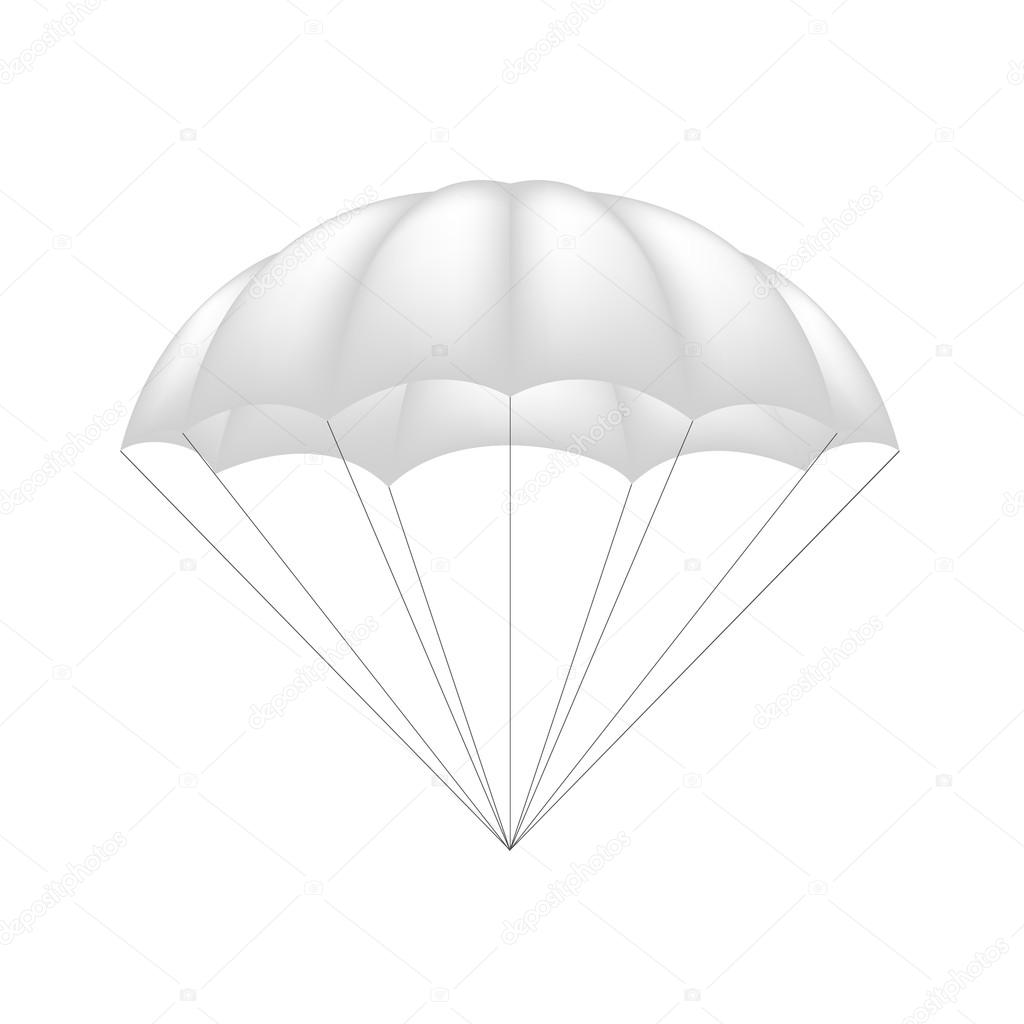 Parachute in white design Stock Vector by ©Jirkapravda 80912926