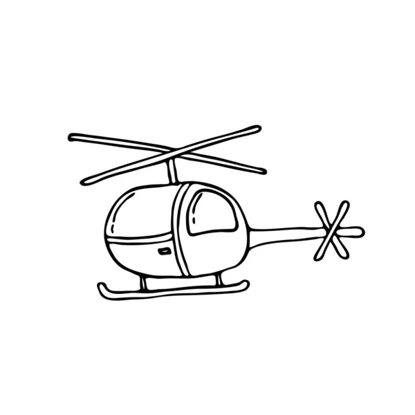 Simple Helicopter Drawing
