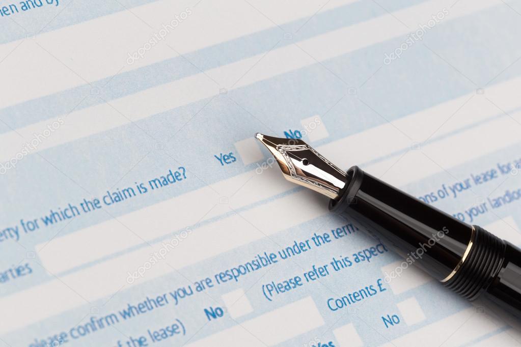 Auto insurance claim form — Stock Photo © Alexandre17 #93113744