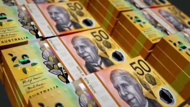 Australian Dollar Banknote Bundle Growth Loop Aud Money Stacks Concept ...