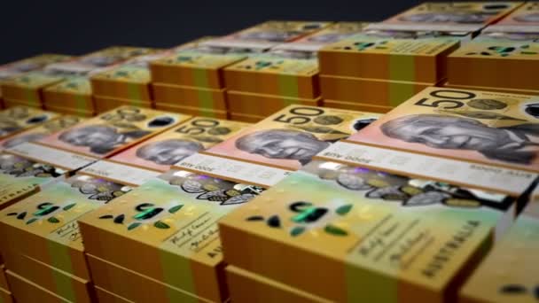 Australian Dollar Banknote Bundle Growth Loop Aud Money Stacks Concept ...