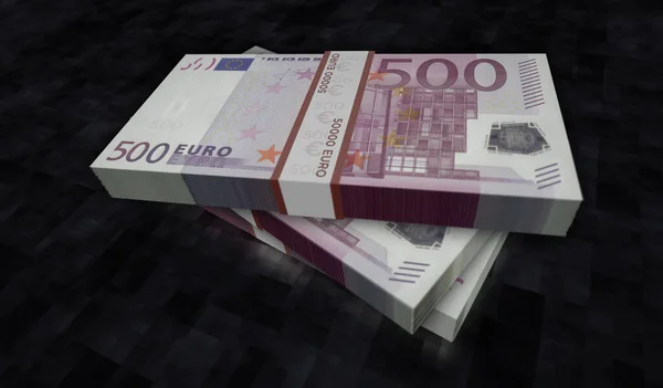 Euro Money Pack Illustration 200 Eur Banknote Bundle Stacks Concept ...