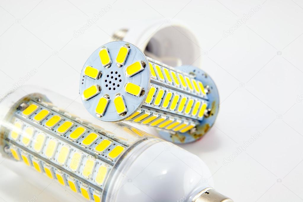 Led light bulb isolated on white background — Stock Photo © Olvius ...