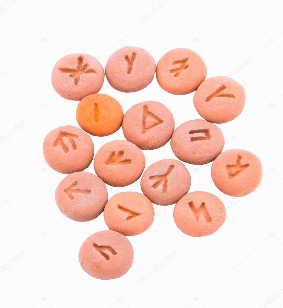 Runes on the rocks — Stock Photo © Prasolov71 #66091541