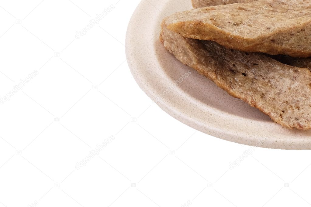 Fried Keropok Lekor; Traditional Malaysian Fish Cake with made f ...