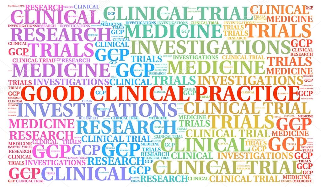 Good Clinical Practice (GDP) concepts illustrate in word cloud. — Stock ...
