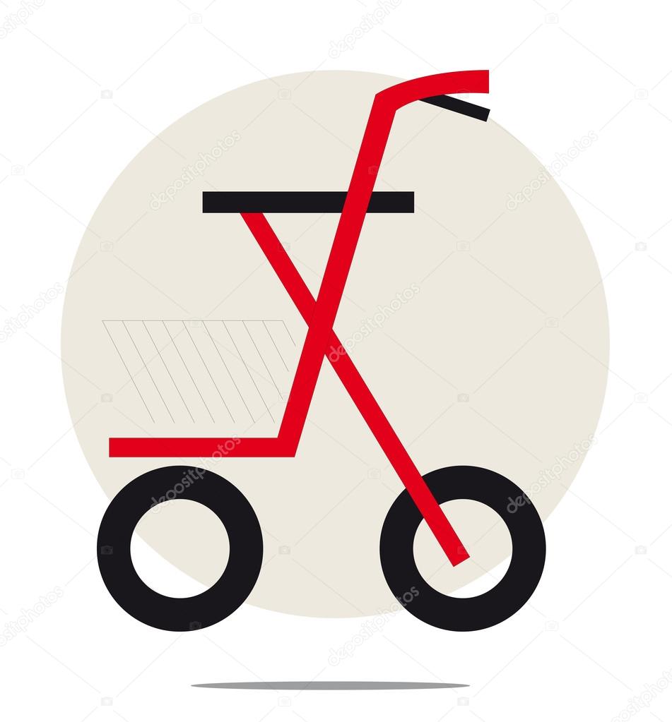 Illustration of rollator isolated on white background Stock Vector ...