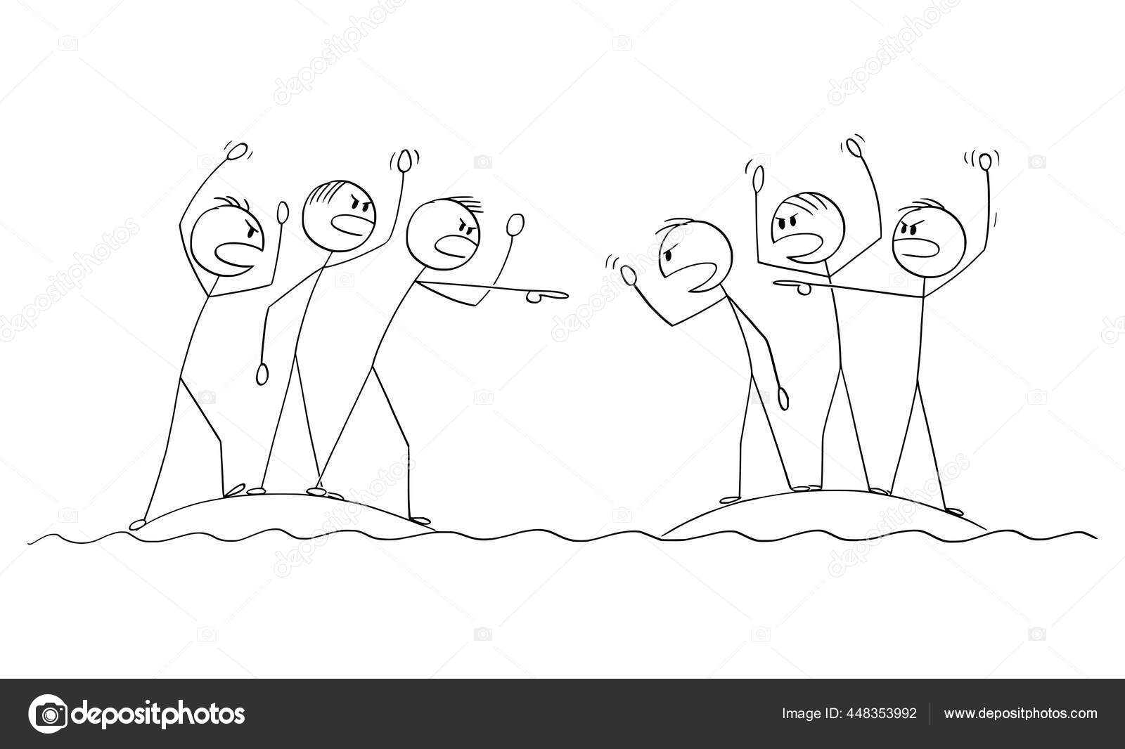 Animated Stick Figures Fighting