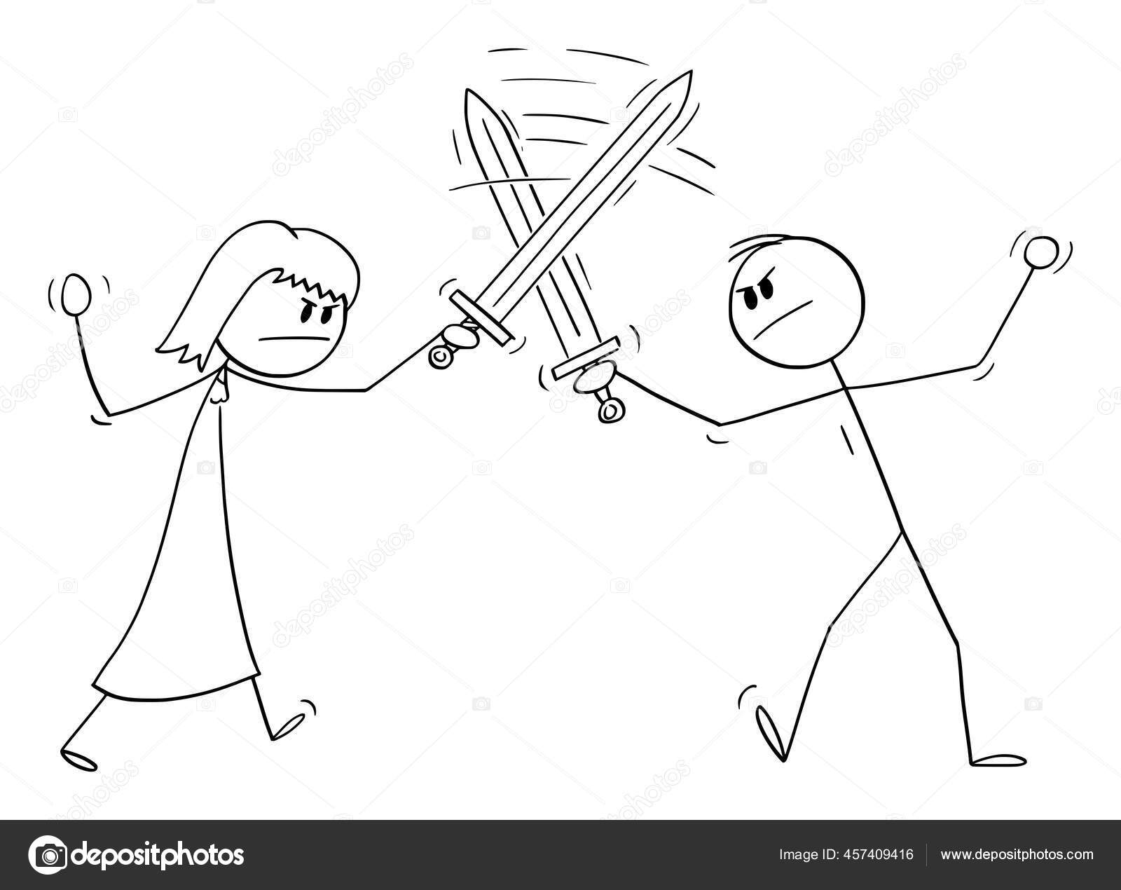 Stick Figure Fighting