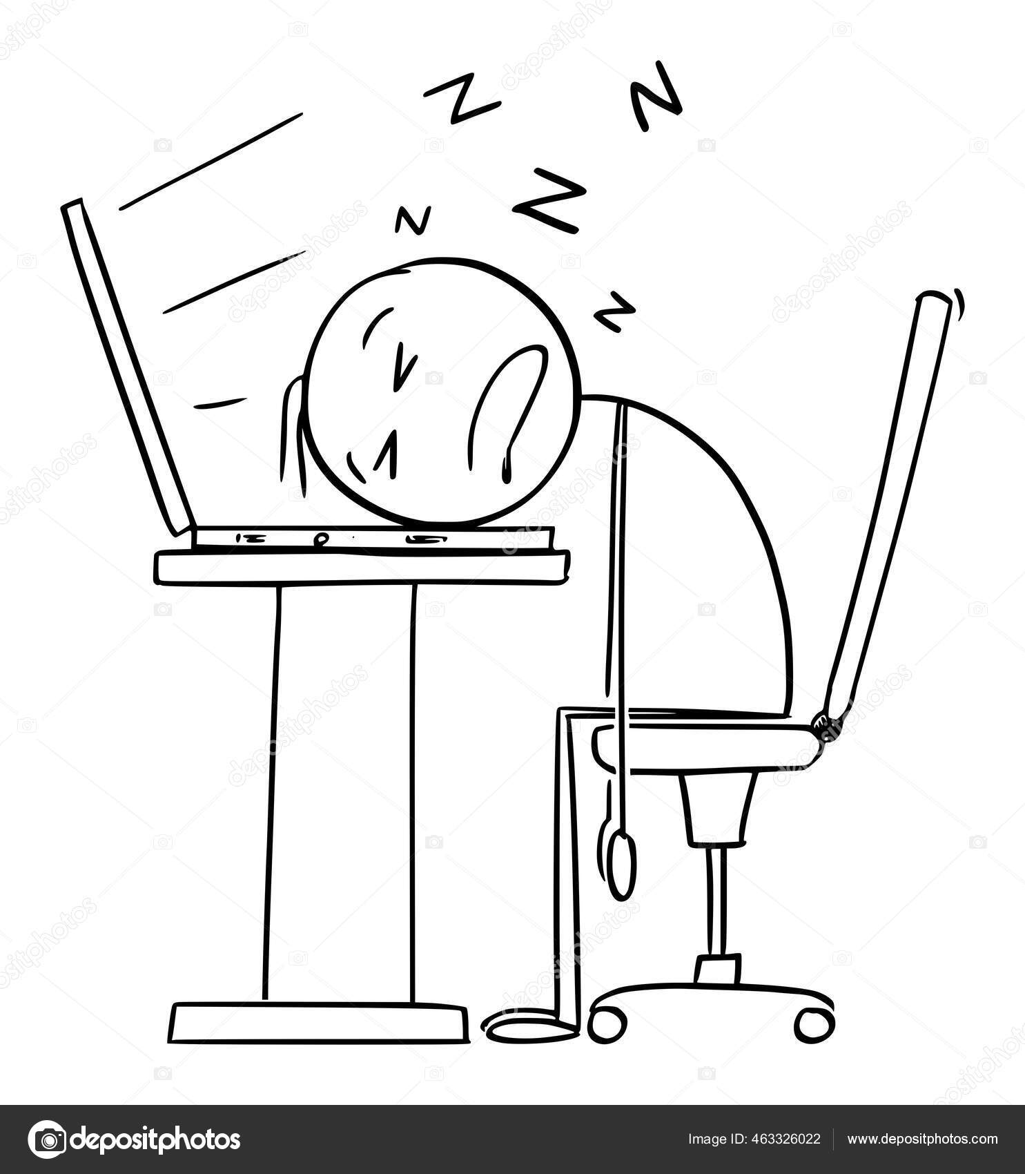 Stick Figure Sleeping