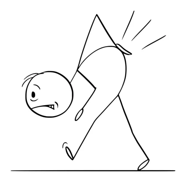 Stick man backache Vector Art Stock Images | Depositphotos