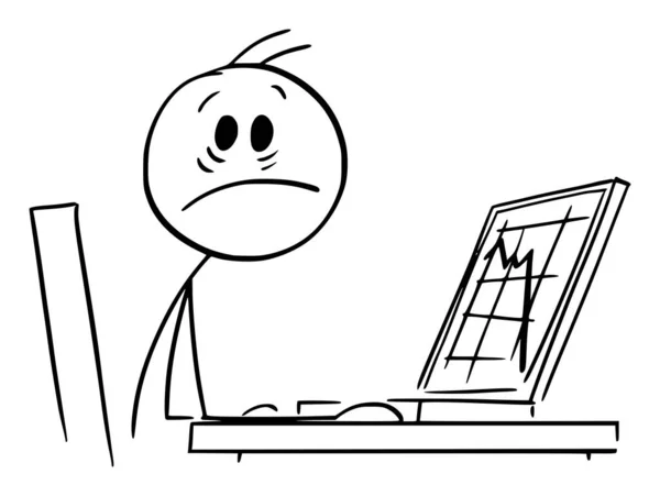 Vector Cartoon Illustration of Tired, Overworked or Stressed Man or ...