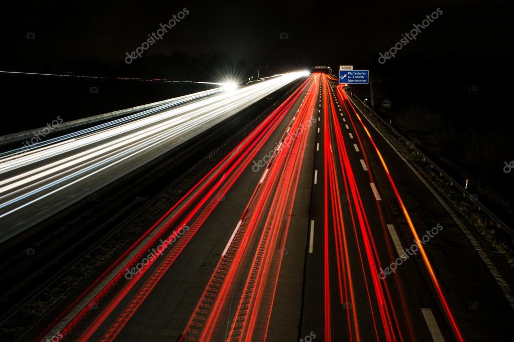 Light Trails on the Highway — Stock Photo © manfredxy #61409691
