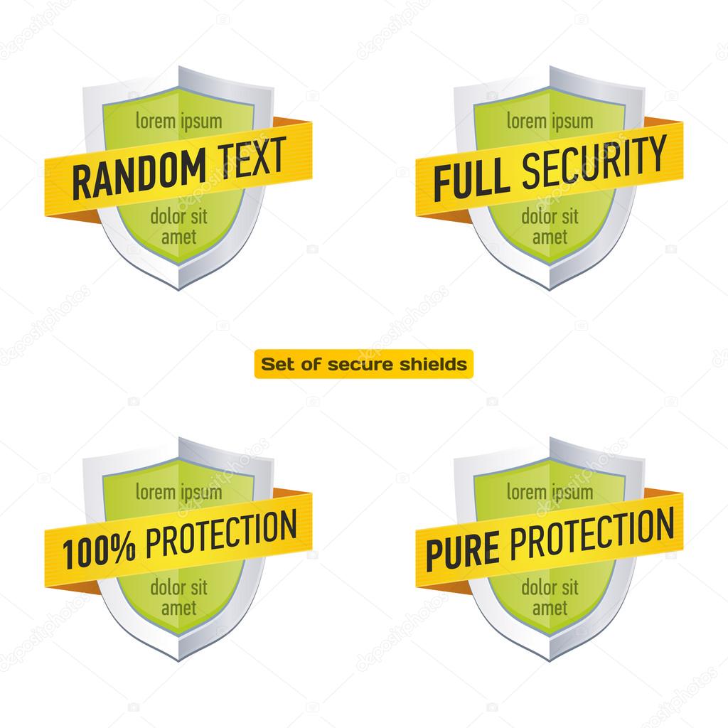 Security shield protection sign. Safety emblem Stock Vector by ...