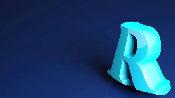 R Logo Wallpaper 3d