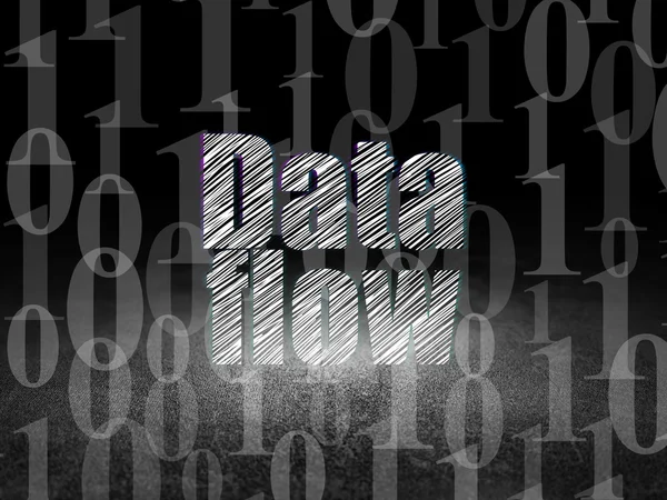 Data concept: Data Flow in grunge dark room - Stock Image - Everypixel