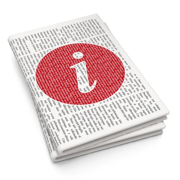 Web design concept: Download on Newspaper background — Stock Photo ...