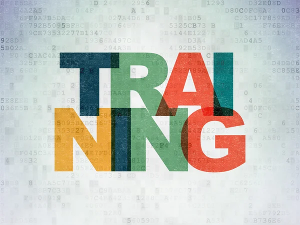 Studying concept: Training on Digital Data Paper background - Stock ...