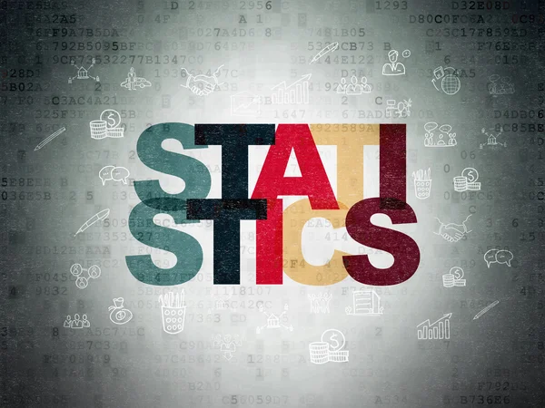 Business concept: Statistics on digital background - Stock Image ...
