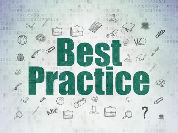 Education concept: Best Practice on Digital Paper background - Stock ...