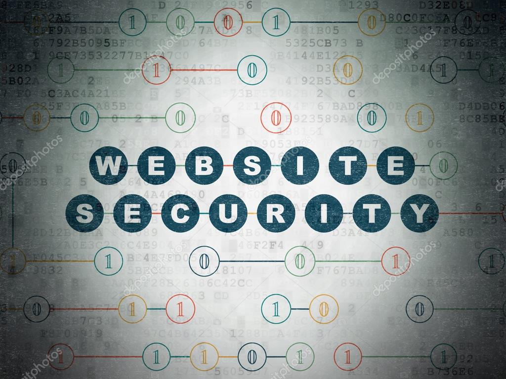 Safety concept: Website Security on Digital Paper background — Stock ...