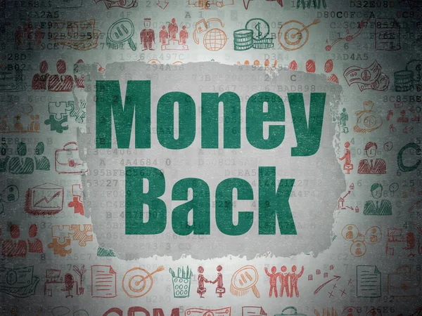 Business concept: Money Back on Digital Paper background - Stock Image ...