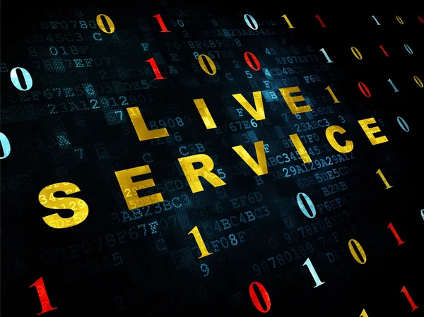 Business concept: Live Service on Digital background - Stock Image ...