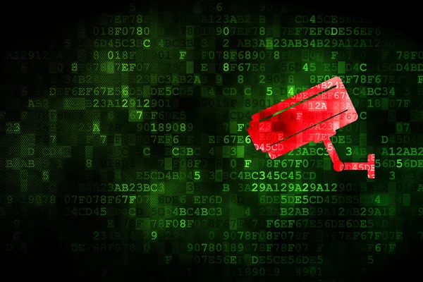 Security concept: Cctv Camera on digital background — Stock Photo ...