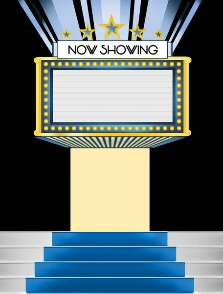 Broadway Movie Marquee Now Showing Scene Stock Photo by ©Adrianarad1991 ...