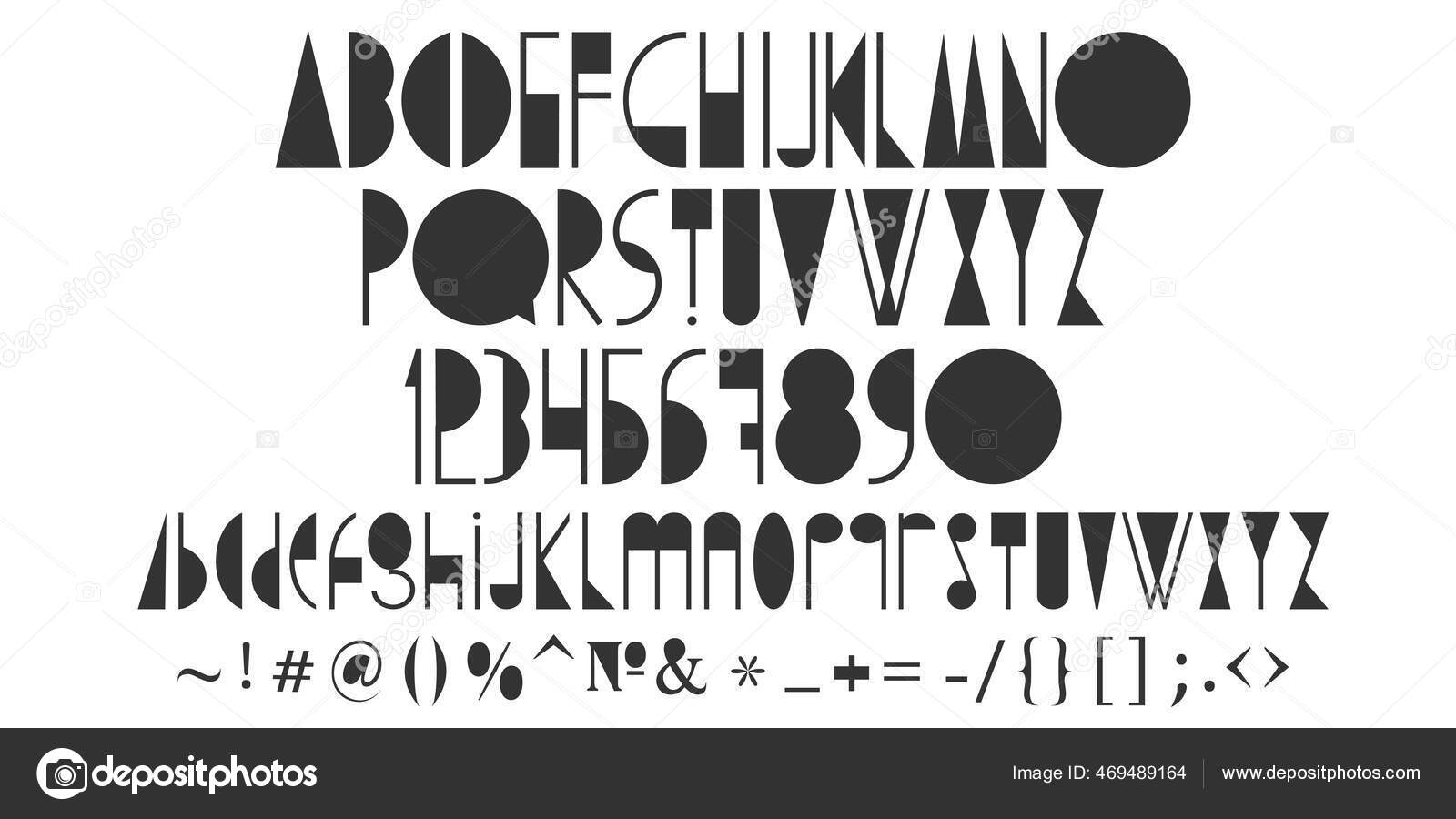 Creative Alphabet Uppercase Lowercase Letters Set Numbers Punctuation ...