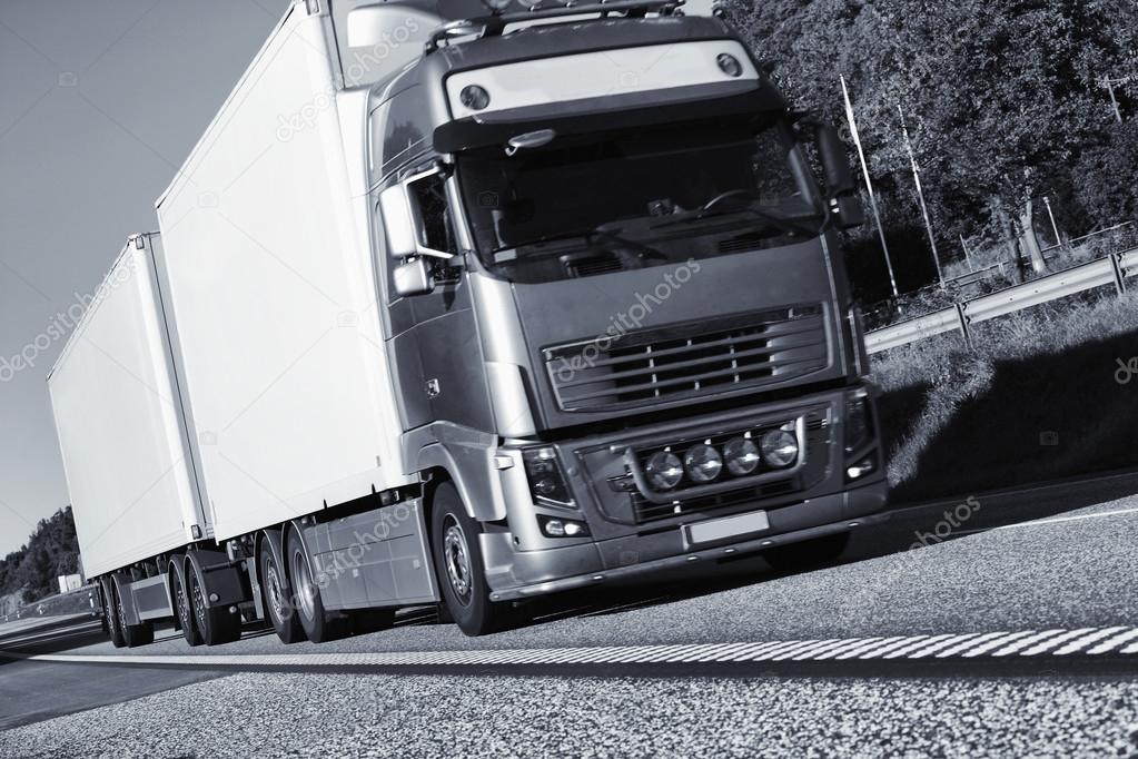 Giant truck, frontal view Stock Photo by ©lagereek 90742616