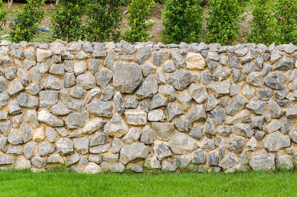 Modern Stone Fence