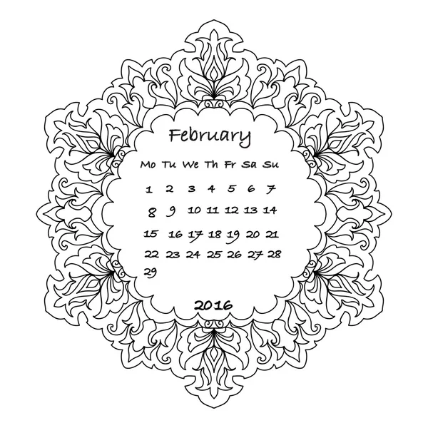 February 2016 calendar Stock Photos, Royalty Free February 2016 ...