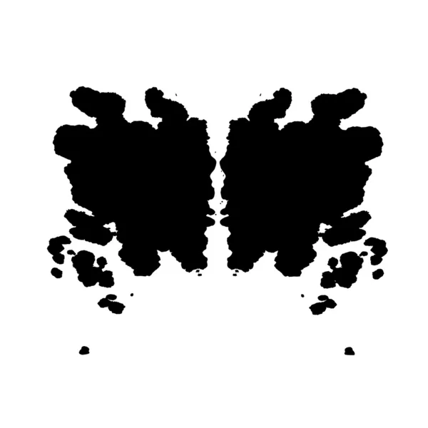 Rorschach inkblot test illustration, random symmetrical ink abstract ...