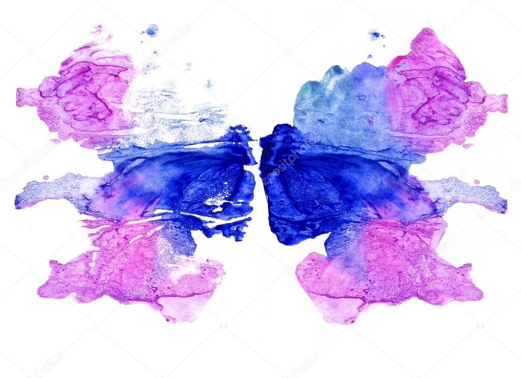 Rorschach inkblot test illustration — Stock Photo © belopoppa #68717333