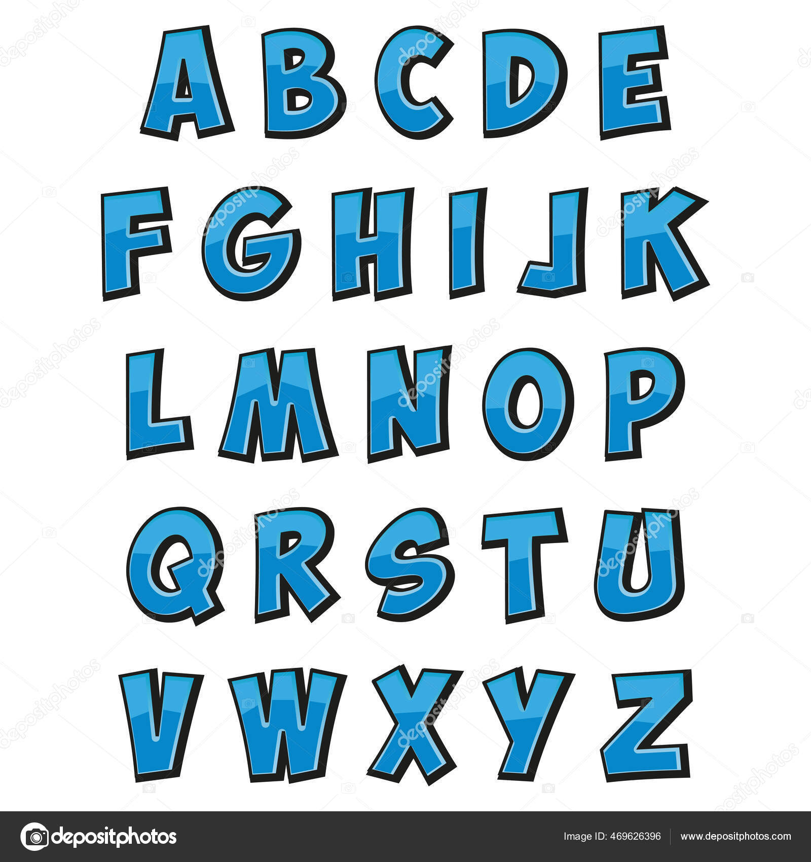 All Letters English Alphabet Same Style — Stock Photo © tktyfujvfp ...