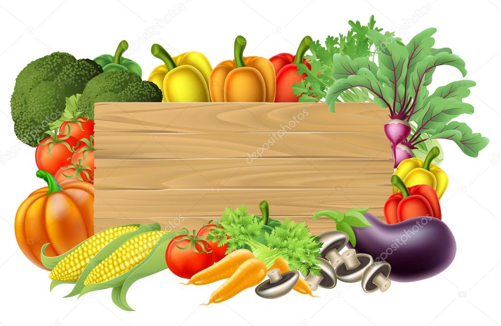 Fresh Vegetable Sign Stock Vector by ©Krisdog 116690718